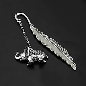 Gzrlyf Elephant Bookmark Luminous Bookmarks Elephant Gifts for Elephant Lovers Book Lover Gifts (Luminous Bookmark)