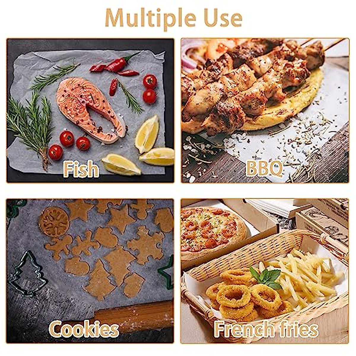 500 Pcs Butcher Paper Uncoated Butcher Paper for Sublimation Heat Press Precut Disposable Butcher Paper 12 x 12 Inch White Kraft Sublimation Protective Paper for Wrapping Meat Heat Press