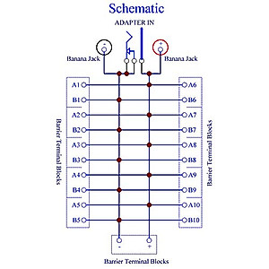 20Amp 2x10 Position Barrier Terminal Block Distribution Module for AC DC