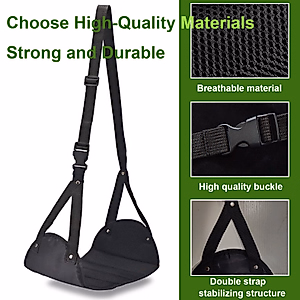 Portable Airplane Footrest - Perfect Travel Accessories to Relax Your Feet and Leg - Ergonomic Adjustable Flying Foot Rest for Airplane Travel, Air Plane Foot Hammock for Long Flight Bus Train Office