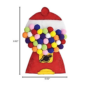 Creativity Street Self-Adhesive Poms, Assorted Colors, Set of 240, 5/8 in