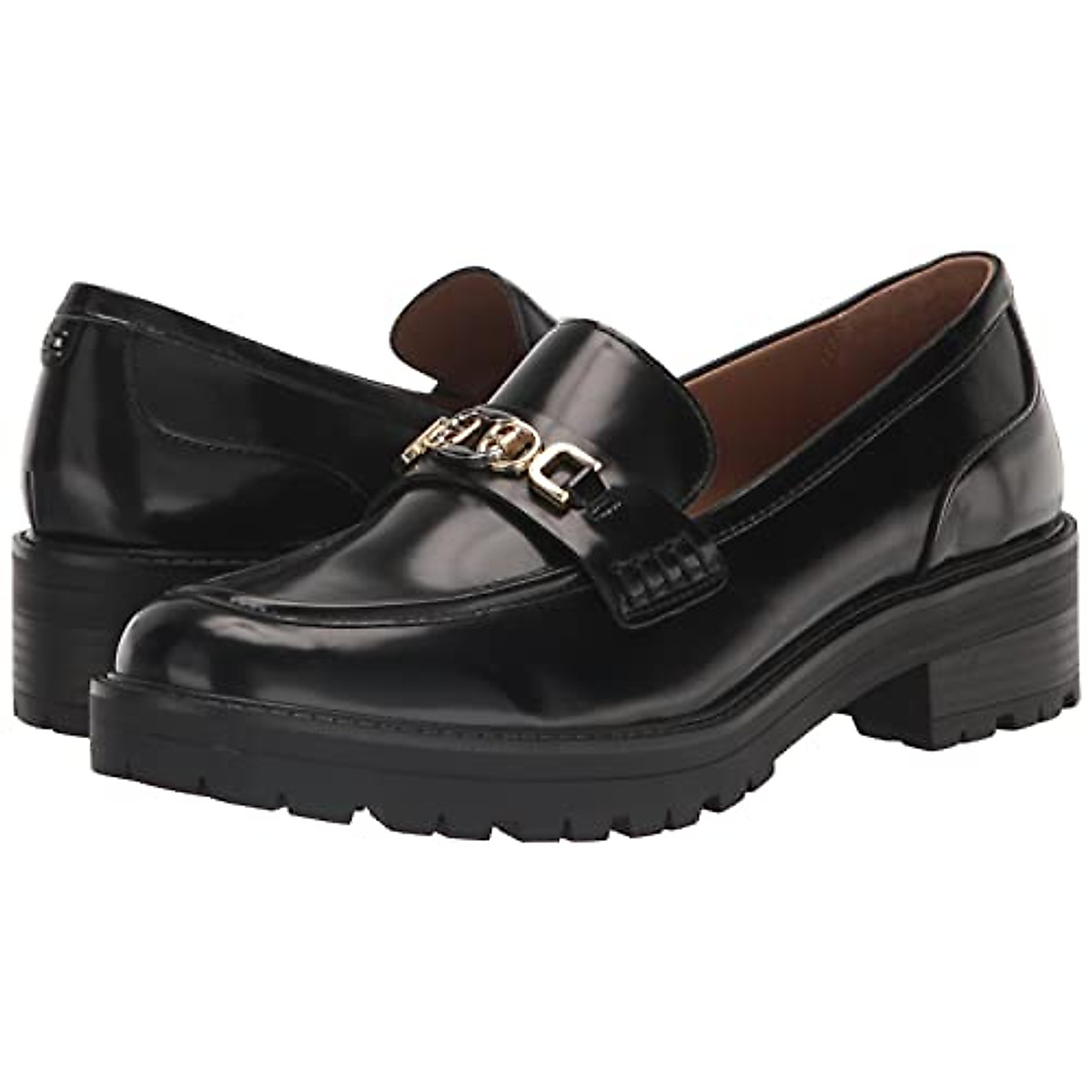 Sam Edelman Women's Teagan Loafer Black Black 7.5 Medium