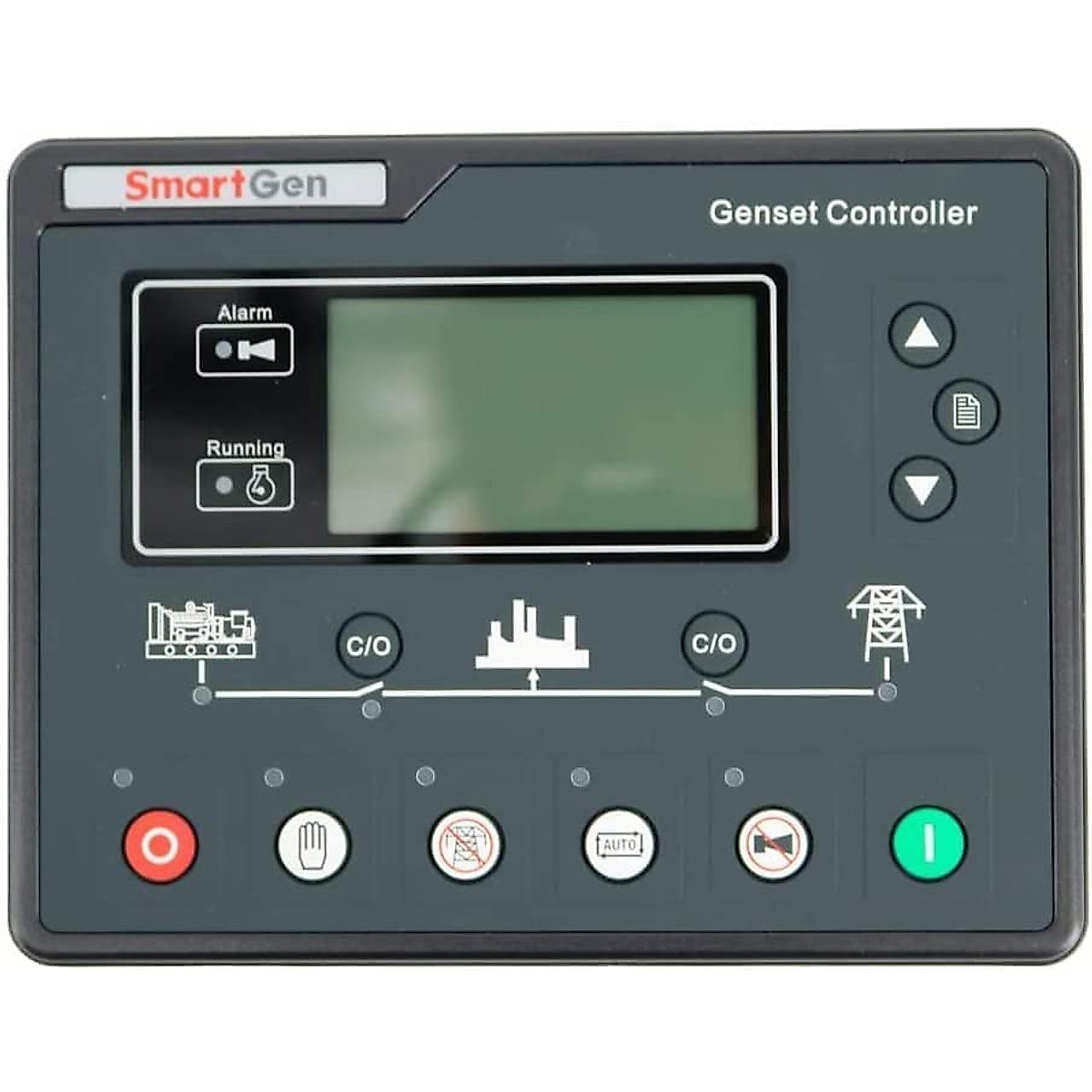 YFYIQI Automatic Start/Stop Engine Set Controller Genset Controller with SMS Function Silicon Panel Pushbuttons RS485 Communication Port Frequency 50/60Hz