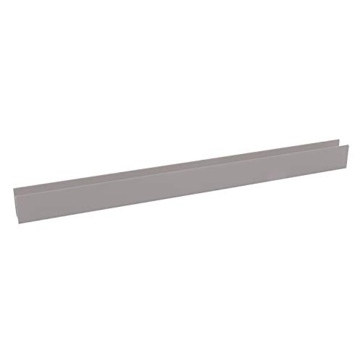 CRL Satin Nickel Frameless Shower Door Aluminum Deep U-Channel for 3/8" Thick Glass - 95 in long