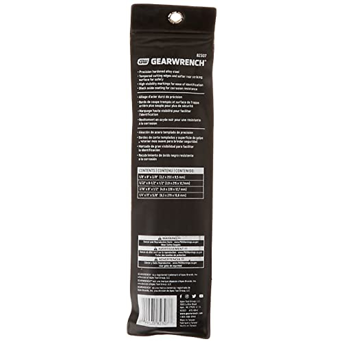 GEARWRENCH 4 Piece Long Taper Punch Set, 82307