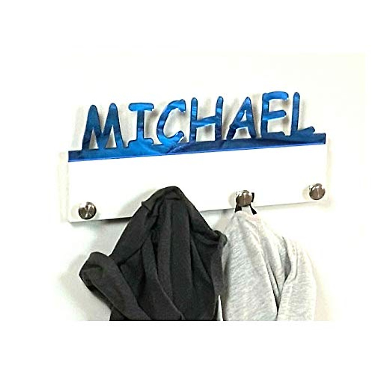 Personalized Coat Hanger Rack Bag Hat Towel Backpack Sweatshirt Jacket Hook Organizer Wall Door Decor, One of A Kind, Custom Made to Order, with Your Name On It!
