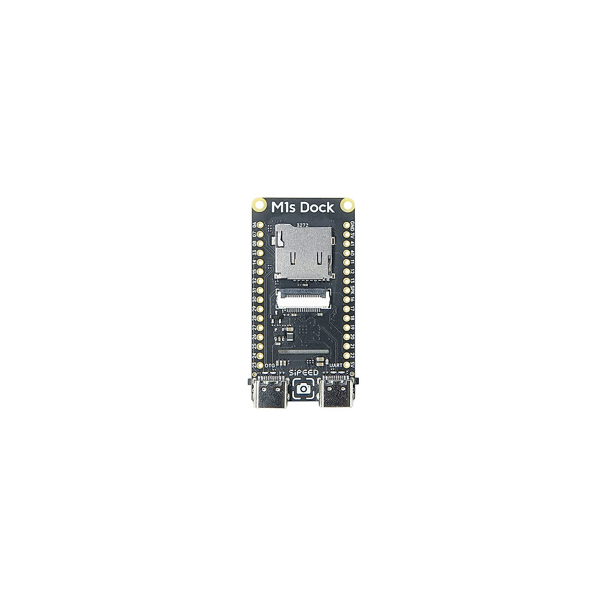 Sipeed Maix M1s Dock tinyML RISC-V Linux AI Development Board with RISC-V CPU BLAI 100GOPS NPU Built-in 768KB SRAM 64MB UHS PSRAM 16MB eMMC for IoT Edge Computing Support FreeRTOS Linux OS
