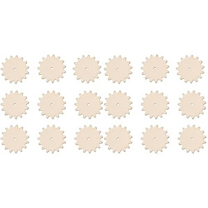 Homoyoyo 20 Pcs Unfinished Wood Cutouts Wood Embellishment Wood Slice Centerpiece Wood Circles for Crafts Rustic Wood Slices Unfinished Wood Ornaments Wooden Pieces Steampunk Bamboo