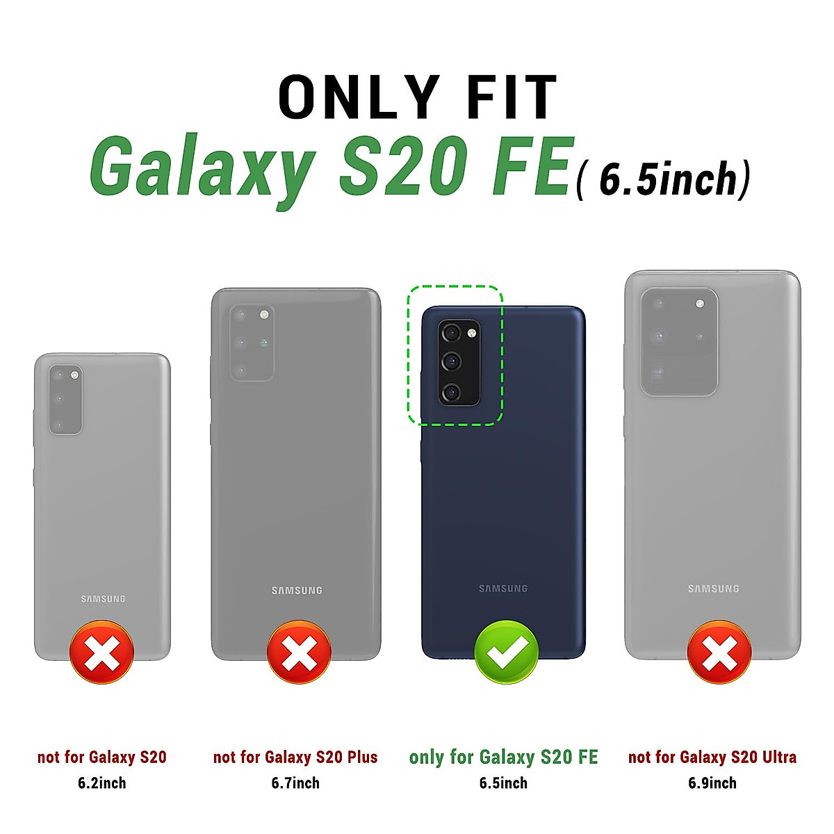 SUANPOT for Samsung S20 FE Leather Wallet case with RFID Blocking Credit Card Holder, Flip Folio Book Magnetic PU Cell Phone Plus Cover for (Wine Red, Only for S20 FE)