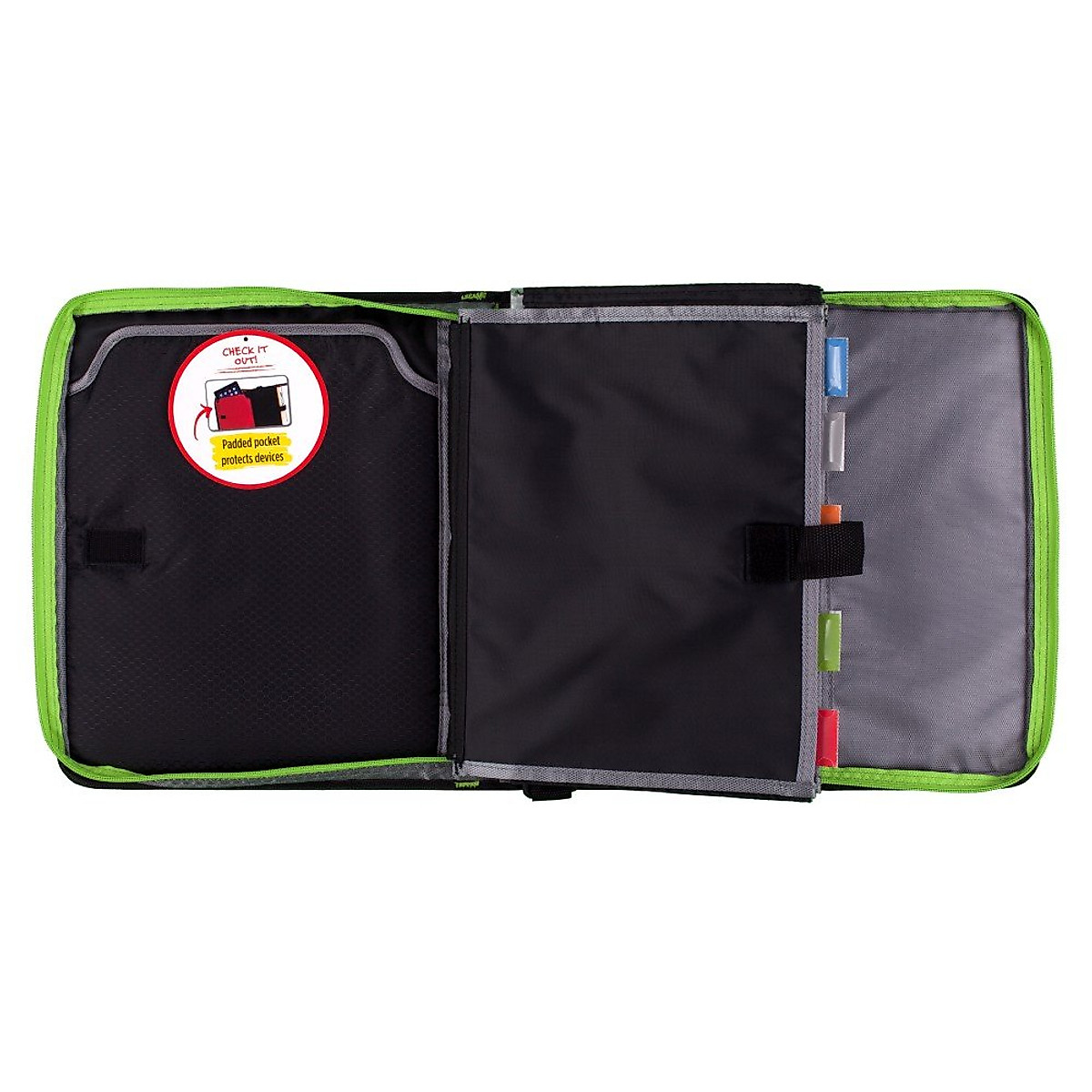 Five Star Zipper Binder, 2 Inch 3 Ring Binder, Expanding Pocket, Durable, Black/Gray (73305)