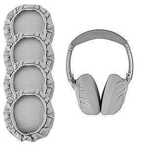 Linkidea 2 Pairs Earpad Covers Compatible with Bose QC35, QC35(Series II), QC25, QC15, Crusher 360, Venue, Hesh3, Headphone Earcup Covers/Stretchable and Washable Sanitary Earpad Protectors (Grey, M)