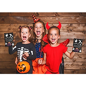 BIZIBAFF Halloween Birthday Card Ghosts Happy Birthday Halloween Cards Gift for Kids Women Men Funny Halloween Birthday Cards with Envelope Spooky Halloween Baby Shower Party Halloween Birthday Card