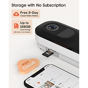 Dzees Doorbell Camera Wireless, 2K Video Doorbell Wireless, WiFi Doorbell with AI Analysis, Rechargeable Wireless Battery, IP65 Weatherproof, 2-Way Audio, 160º Wide-Angle, Anti Theft