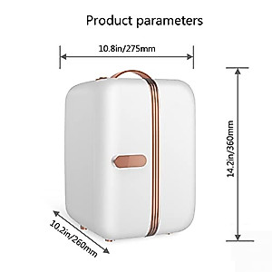 Skincare Fridge Mini Fridge for Skin Care Makeup Cosmetic Bedroom Can Portable Small Refrigerator with Cool Heat Function Charger for Desktop And Travel,White