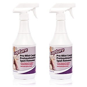 Capture Carpet & Rug Dry Cleaner (2.5lb) & Pre-Mist Soil Release for Carpet Dry Cleaner, Carpet Cleaning Pre Spray (2 Pack) - Bundle