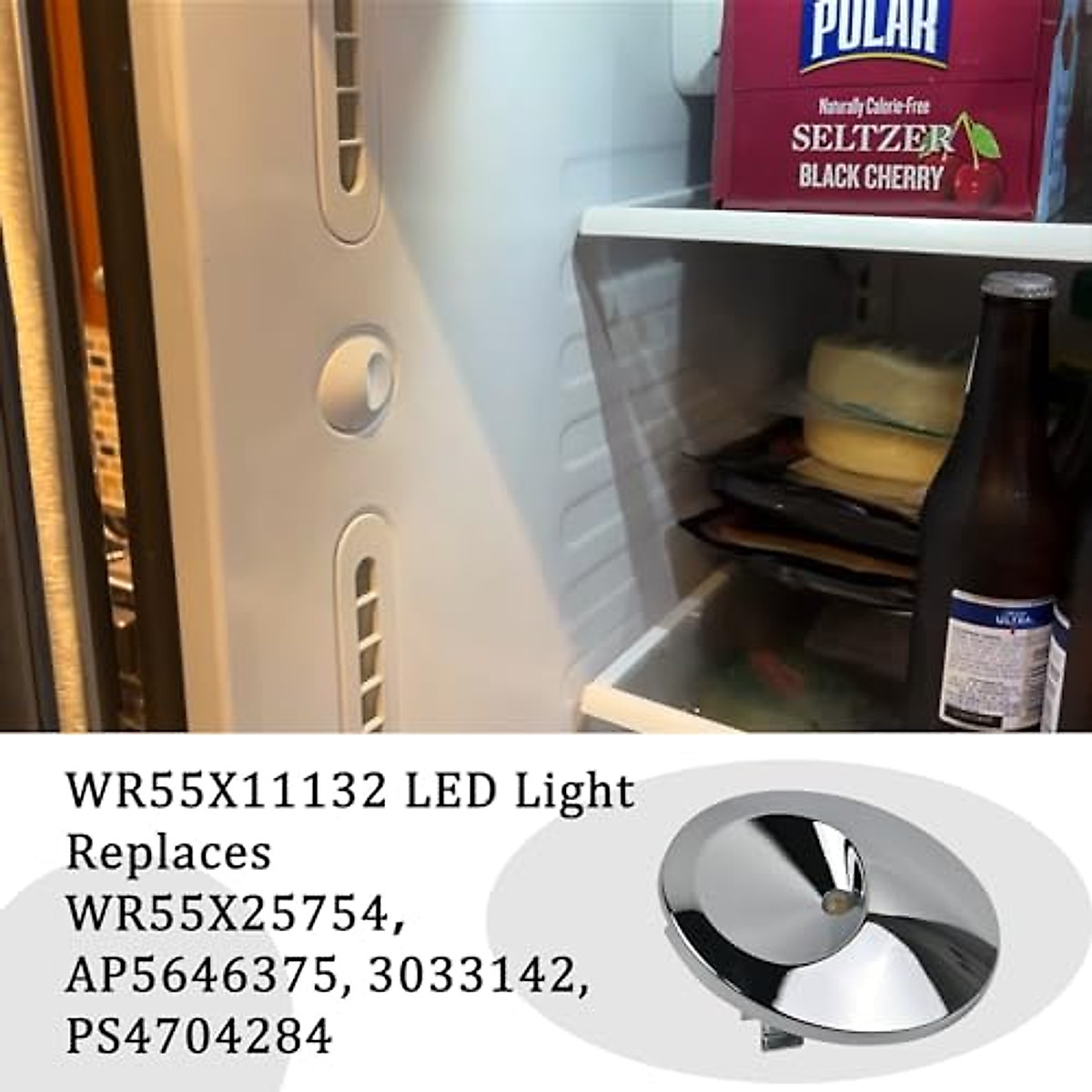 WR55X26487 Compatible with GE Refrigerator Light WR55X11132 WR55X30603