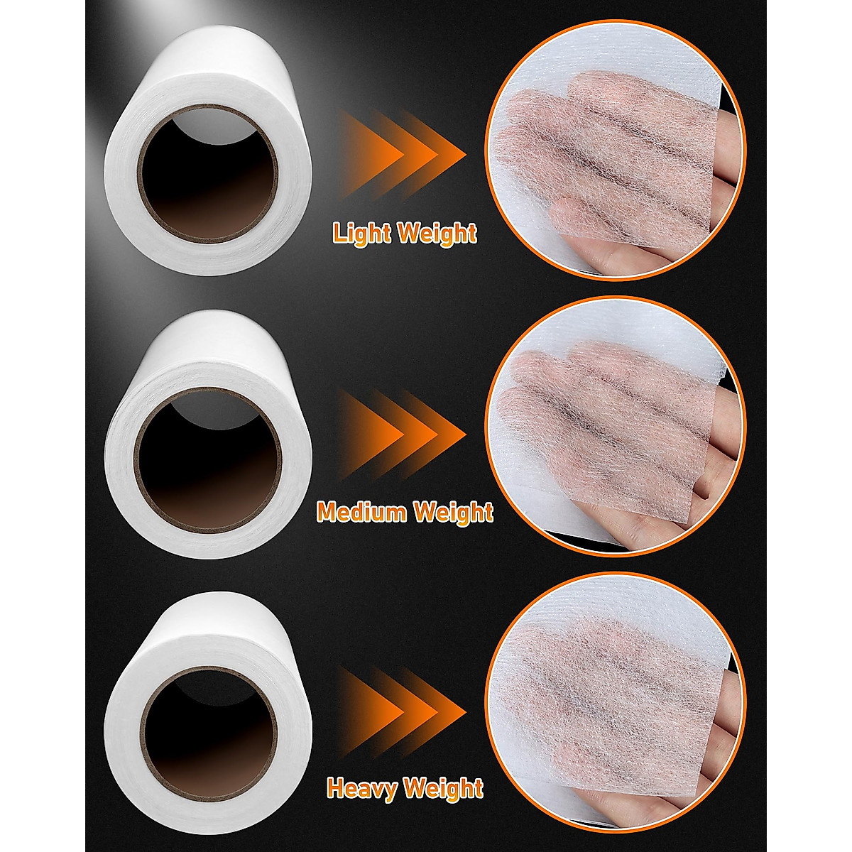 PLANTIONAL Heavy Weight Fusible Bonding Web:11.8 inch x 10 Yards Fusible Webbing for Fabric Applique DIY Crafts Supplies