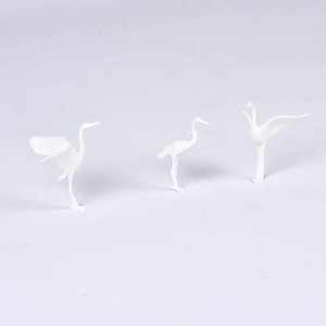 B Baosity 10 Miniature Pieces Figures Bird Crane 4x4x3cm