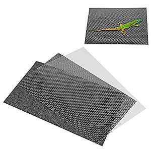 Reptile Carpet, 3 in 1 Lizard Cage Mat Snake Bedding Multi-Functional Reptiles Pets Mat Waterproof Moisturizing Pad Carpet for Bearded Dragon Turtles IguanaTortoises