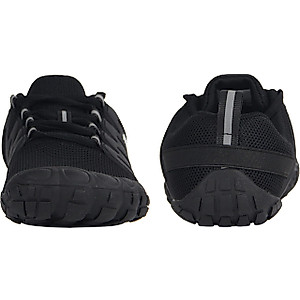 Minimalist Barefoot Shoes for Men Cross Training Workout Treadmill Running Biking Cycling Bicycle Spinning Bike Indoor Rowing Size 9 Black
