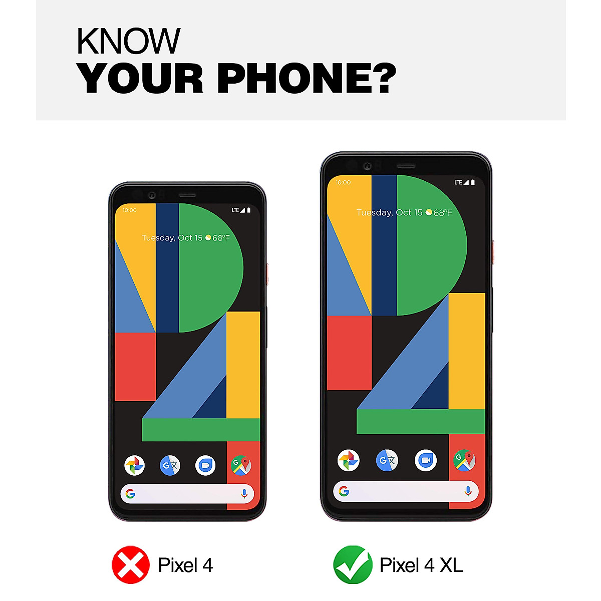 Encased DuraClip Pixel 4 XL Belt Clip Case - Slim Cover with Holster (Google Pixel 4XL)