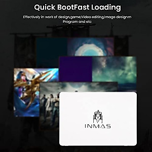 Yirtree Internal Hard Disk High-Speed Low Noise SATA3.0 Internal Solid State Drive for Camera 60GB