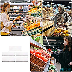 iplusmile Shelf Dividers Plastic Shelf Divider, Closet Shelf Organizer Clear Plastic Closet Separator with Magnetic Bottom for Kitchen Office Supermarket, 5pcs
