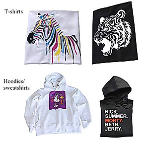 hrm Automatic T-Shirt Printing Machine Printer Tshirt Machine for Sweatshirts/Hoodies/Pants/Jeans etc,A3 dtg + ink