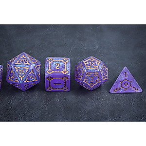 3DEGOS Jumbo Demon Queen DND Dice Set for Dungeons and Dragons Gifts, D&D, D and D, Pathfinder, Accessories, D20, Polyhedral, Resin Dice, Metal, Dice Tray, Tower, Bag, Box