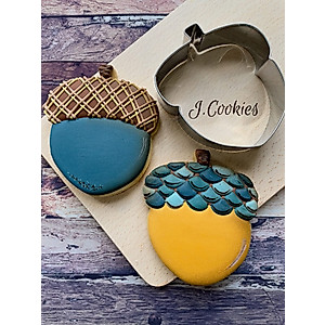 LILIAO Squirrel and Acorn Cookie Cutters for Thanksgiving - Stainless Steel