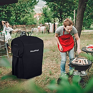 Rouffiel Gas Grill Covers, 30 inch BBQ Grill Cover 420D Heavy Duty Waterproof, Outdoor Barbecue Cover Non-Fade and Rip Proof Fits Grills of Weber, Char-Broil