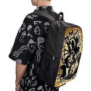 WOLOISO Anime Backpack Large Capacity Laptop Backpack Travel Bag for Women Man