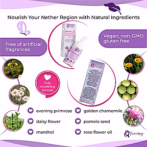 Foaming Feminine Vulva Wash with Oils (3.38 fl oz); Herbal Intimate for Women pH Balance, Fragrance Free Natural Daily Feminine Hygiene; Fresh Feminine Cleanser Oil for Sensitive Skin