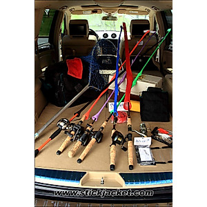 RITE-HITE Orin Briant Stick Jacket Fishing Rod Covers - Casting Stick Jacket, Comes in a Variety of Colors; Keep Your Rod Safe and from Getting Tangled (Purple)