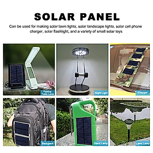 3pcs DC 6V 1W Solar Panel Cell Power Module Polycrystalline Silicon Solar Panel with 30cm Cable Charger Solar Power Bank External Battery Pack for Low Power Electrical,Solar Panel, Solar Panel,