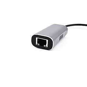 USB 3.1 to Ethernet Adapter with Cooling Vents for Laptop, Mac, Nintendo Switch, by Pacroban