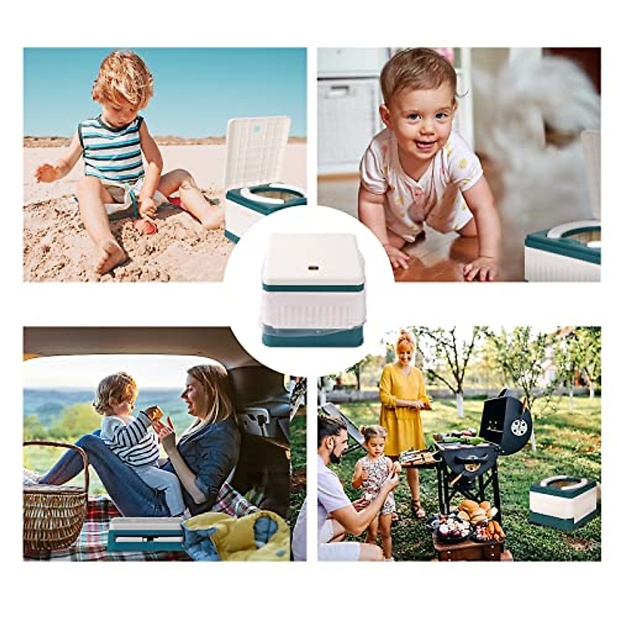 Foldable Potty, Portable Potty Seat For Toddler in Travel，Kids boys&Girls Training Toilet Seat, In Urgent Toilet, Moblie toilet in Car, For Camping, Outdoor, Indoor