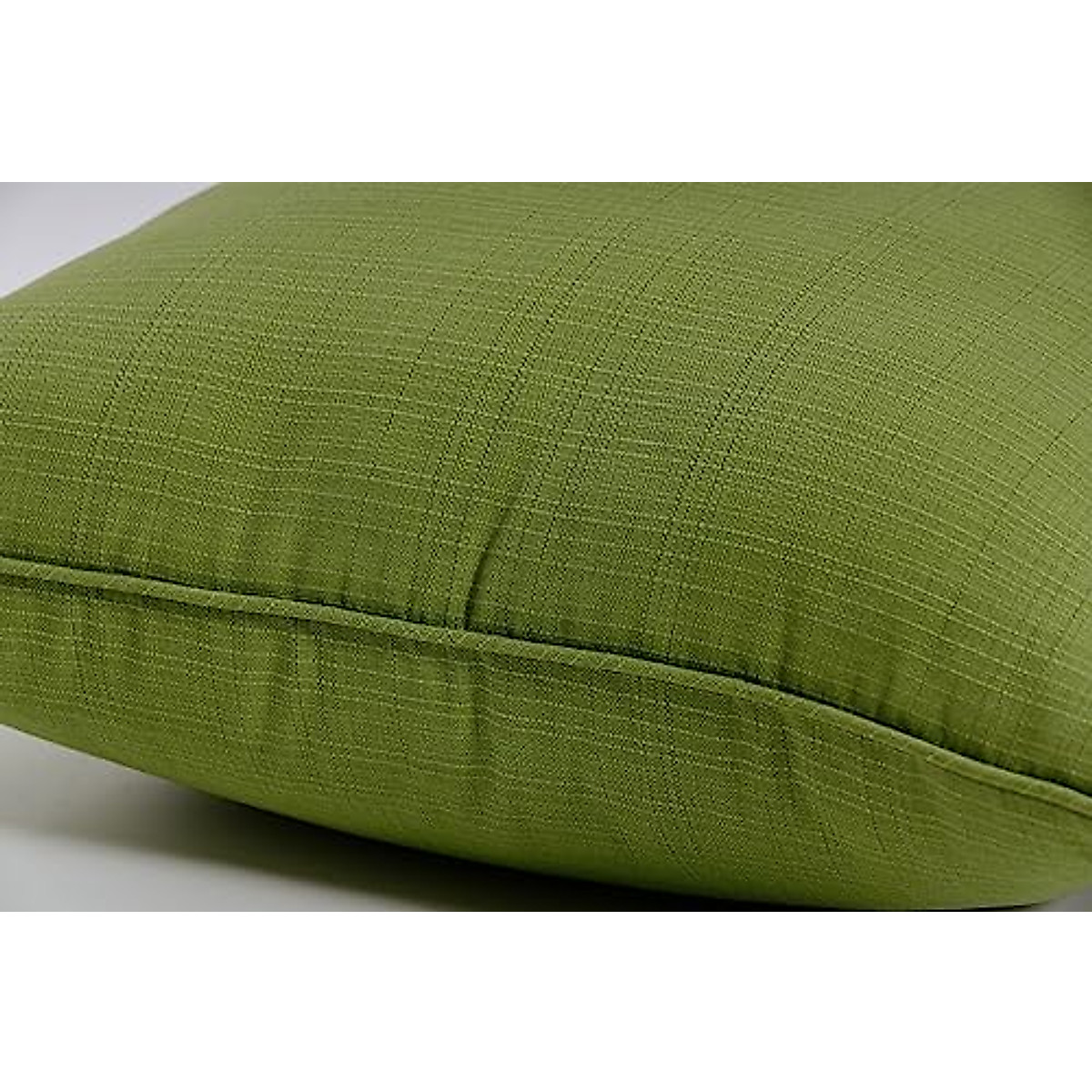 Pillow Perfect Forsyth Solid Indoor/Outdoor Lumbar Pillow Plush Fill, Weather and Fade Resistant, Lumbar - 11.5" x 18.5", Green, 2 Count