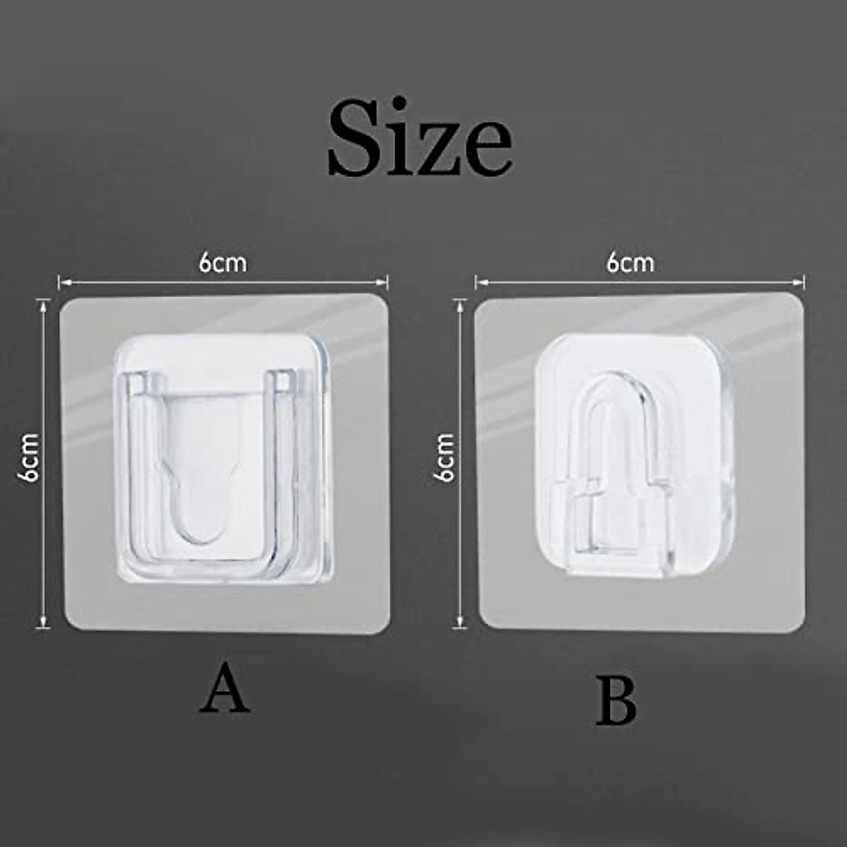 PETSOLA PVC Double-Sided Wall Utility Hooks