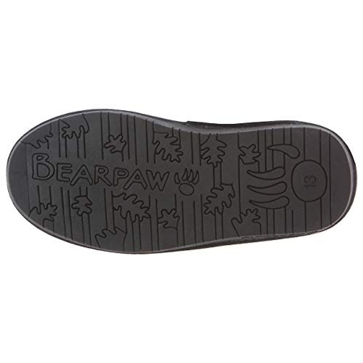 BEARPAW Emma Tall Youth Boot, Black II, 4 Wide Big Kid