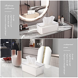 Yureshmull Dryer Sheet Holder, Dryer Sheet Container for Laundry Room, Clear Wipes Dispenser Holder Rectangle for Car, Office, and Home, Easy Refill Holds Standard Sheets