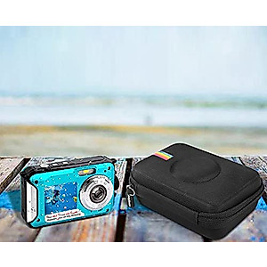 Leayjeen Digital Camera Case Compatible with YISENCE/Yifecial/EROOLU Underwater HD Waterproof Digital Video Camera and More Accessories(Case Only)