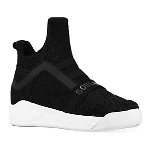 Mens Black High Top Sneakers Fashion Breathable Walking Shoes Stylish Basketball Shoes for Men Size 8