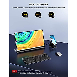 UPERFECT 4K Portable Monitor Touchscreen, S Gravity Sensor Automatic Rotate 15.6'' Slimmest 100% Adobe RGB 10-Point Touch UHD 2 USB C Monitor Bracket Integrated & Frameless Bezel Glass Laptop Display