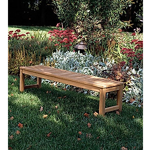 Douglas Nance Classic 5' Teak Backless Bench