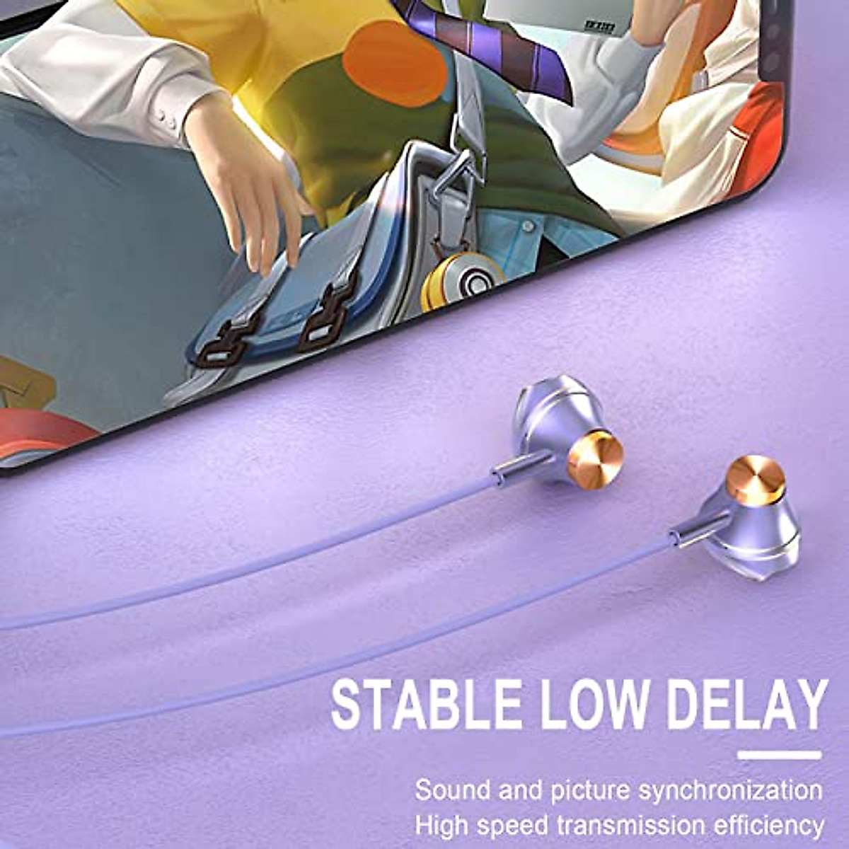 Firzero Sports Blue-Tooth Earphones, High-Power Neck-Mounted Mag-netic Earphones Stereo Earbuds, Bone-Conduction Earphone Foldable Headset for Outdoor Working Travel… (Purple)