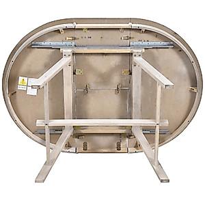 FIQHOME 5-Piece, Round Extendable Upholstered Chairs, Table Set for 4 Person for Dining Room (Natural Wood Wash)