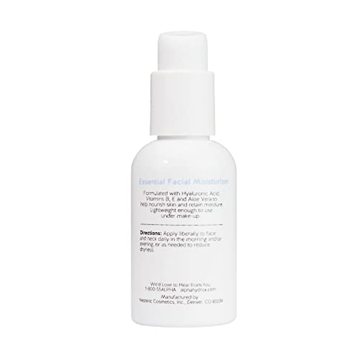 Alpha Skin Care Essential Facial Moisturizer, Hyaluronic Acid, Deep Soothing Hydration, Reduces Lines & Wrinkles, Anti-Aging, Normal to Dry Skin, 2 Oz