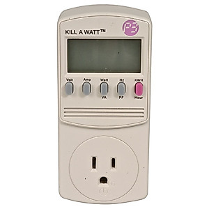 P3 Power Meter Kill A Watt 125 V 5-1/8 " Hx2-3/8 " Wx1-5/8 " D