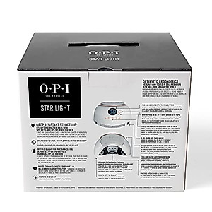 OPI Star Light Gel Lamp 3.0, LED Curing Lamp for GelColor, 4.82 lb.